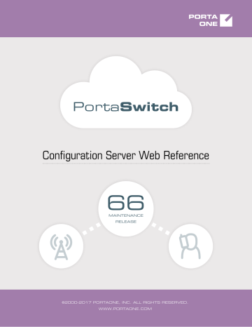 PortaSwitch Configuration Server Web Reference - PortaOne | Manualzz