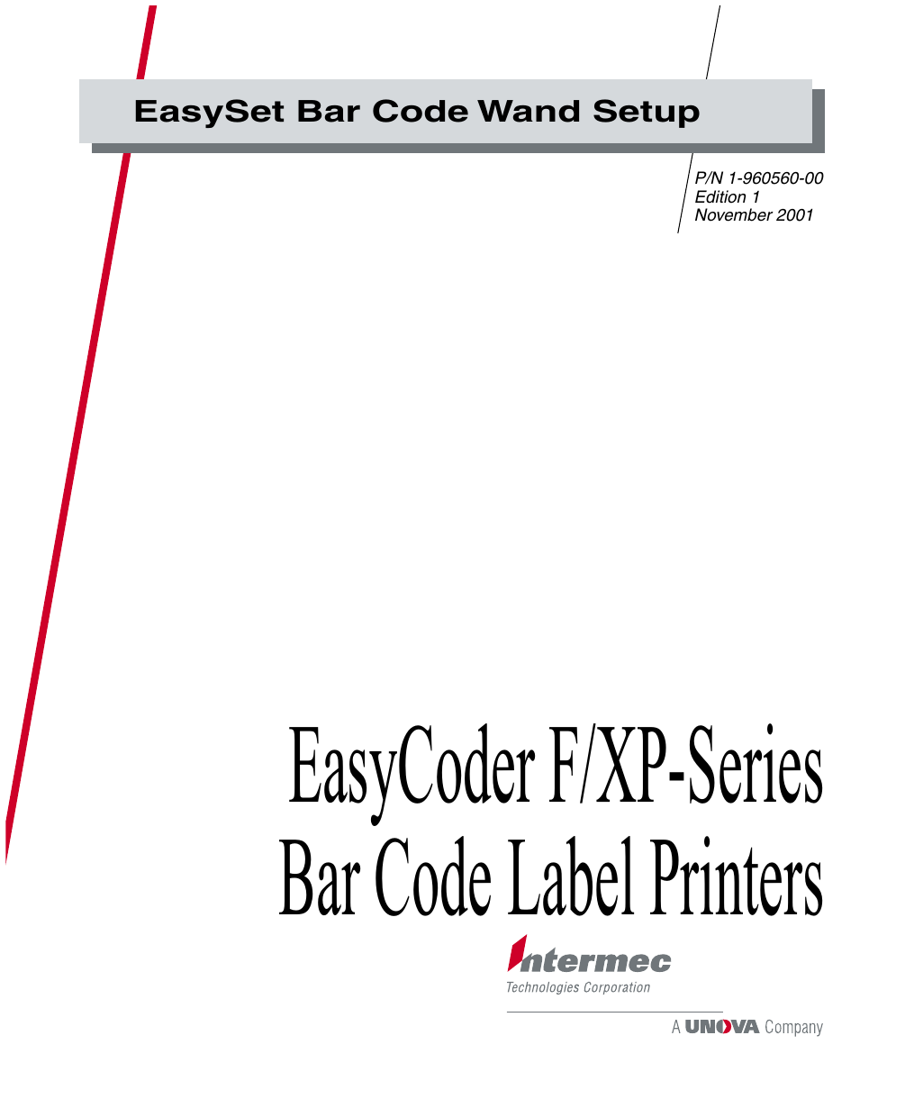 Intermec EasyCoder F4Compact Supplementary Manual | Manualzz