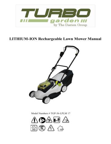 Lawn Mower TGP-36-LPLM 17 User Manual | Manualzz