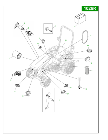 Tractor 1026R Maintenance Sheet | Manualzz