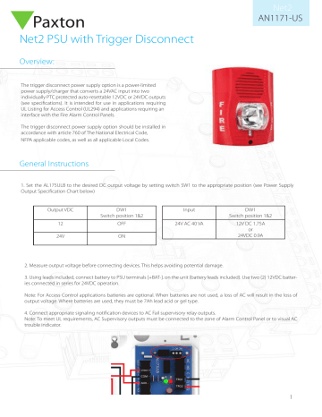 Paxton Power Supply AL175ULB Application Note | Manualzz