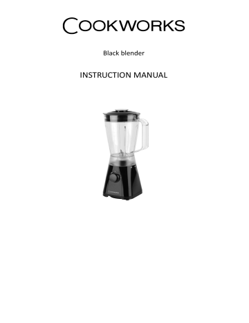 Cookworks Blender Instruction manual | Manualzz