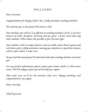 IFB washing machine DIGITAL 6 kG user manual | Manualzz