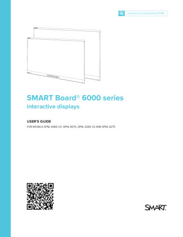 SMART Board 6000 Series Interactive Displays User's Guide | Manualzz