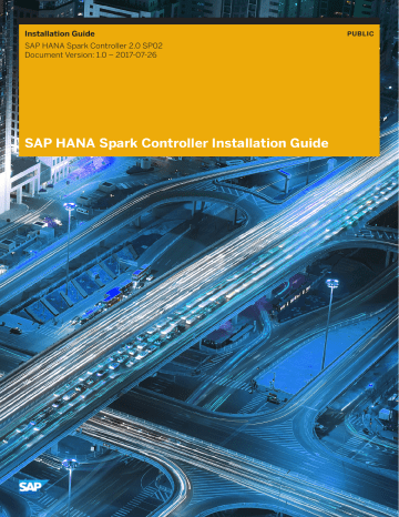 SAP HANA Spark Controller 2.0 SP02 Installation Guide | Manualzz