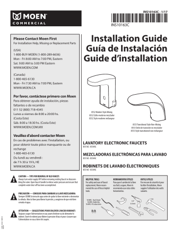 Moen 8553 Installation guide | Manualzz