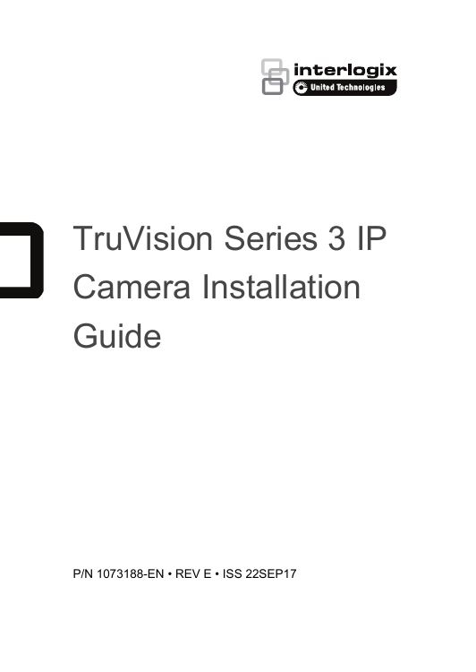 Interlogix TVB-5306 Installation manual | Manualzz
