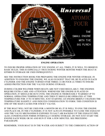Universal Atomic Four Engine User Manual | Manualzz
