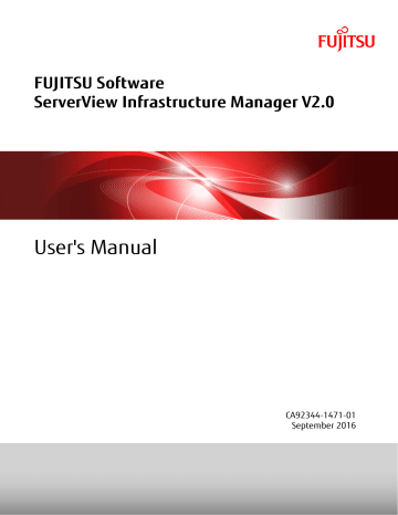 ServerView Infrastructure Manager V2.0 User's Manual | Manualzz