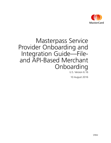 Masterpass User Guide | Manualzz