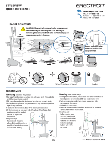 Ergotron STYLEVIEW Quick Reference | Manualzz