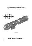 BRUKER OPUS LAB User Manual | Manualzz