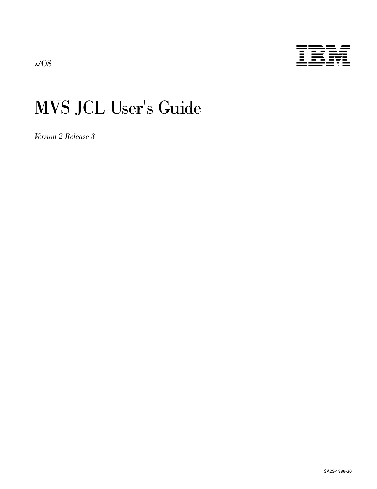 Z OS MVS JCL User s Guide Manualzz z-os-mvs-jcl-user-s-guide-manualzz