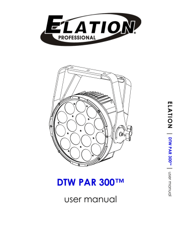 Elation DTW PAR 300 User manual | Manualzz