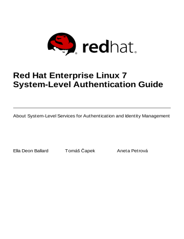 Red Hat Enterprise Linux 7 System-Level Authentication Guide | Manualzz