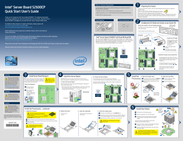 Intel Server Board S2600CP Quick Start User's Guide | Manualzz