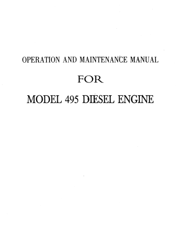 model 495 diesel engine | Manualzz
