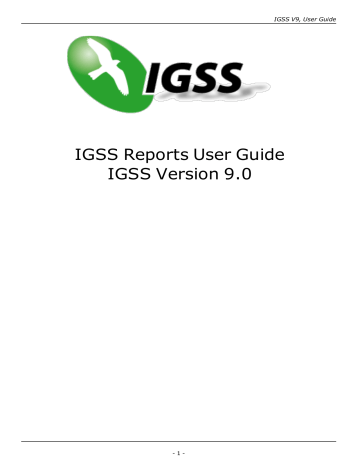 IGSS Reports V9 User Guide | Manualzz