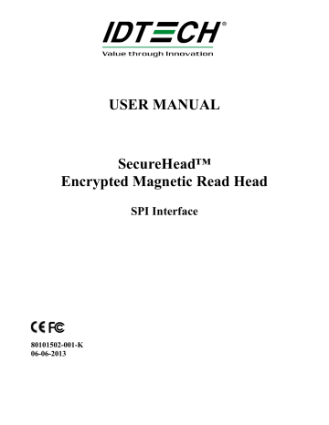 SecureHead User Manual - ID TECH | Manualzz