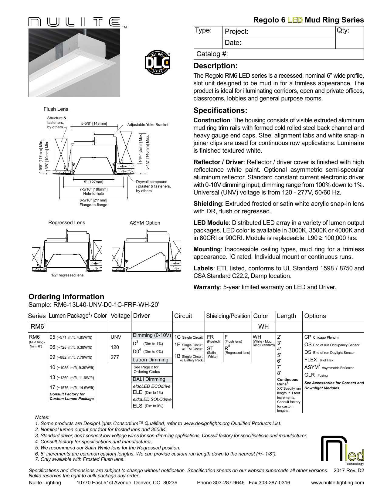 Nulite Lighting Regolo | Shelly Lighting
