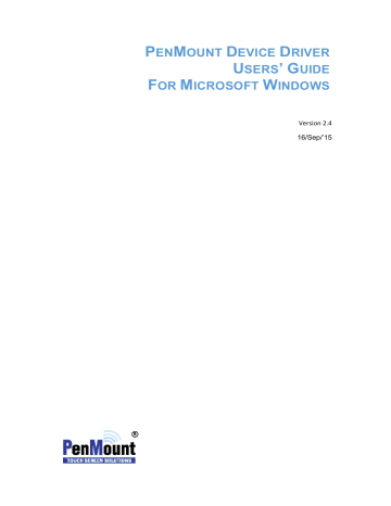 PenMount Touch Screen Controller Users’ Guide | Manualzz