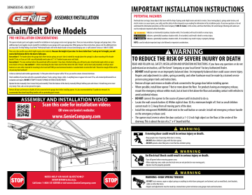 Genie 3053 Installation manual | Manualzz