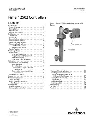 Fisher 2502 Controllers | Manualzz