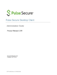 Pulse Secure Client Administration Guide - Product Release 5.2 | Manualzz