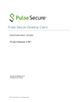 Pulse Secure Client 5.3R1 Administration Guide | Manualzz