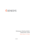 Genesys Workspace Desktop Edition Deployment Guide | Manualzz