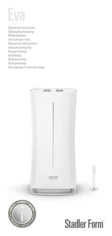 Stadler Form Eva Humidifier Operating instructions | Manualzz