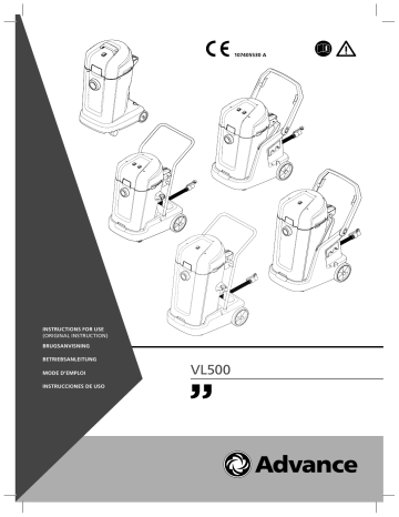 ADVANCE VL500-35 Instructions for use | Manualzz