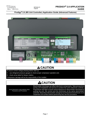Lennox Prodigy 2.0 Application Manual | Manualzz