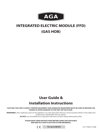 AGA electric module FFD Installation Instructions | Manualzz