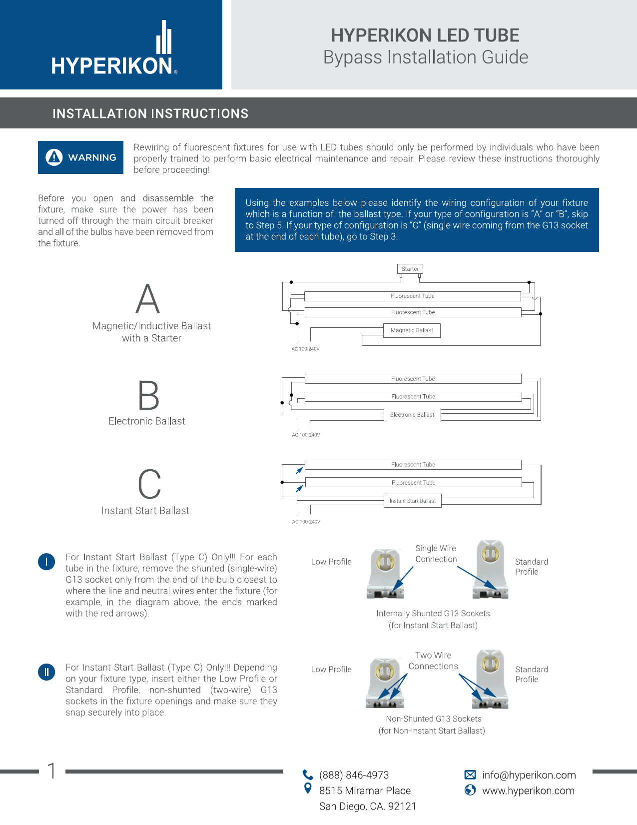 Hyperikon T8 Led Wiring Diagram - Wiring Diagram and Schematic