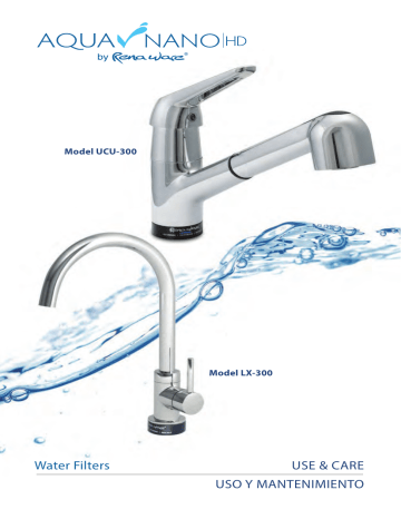 Rena Ware Water Filter UCU 300, LX 300 USE & CARE | Manualzz