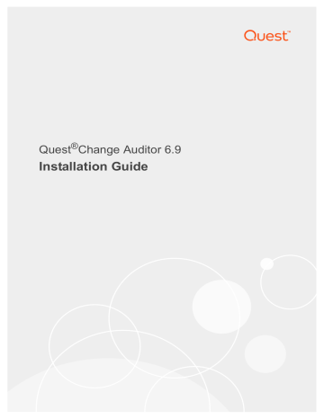 Change Auditor 6.9 Installation Guide | Manualzz