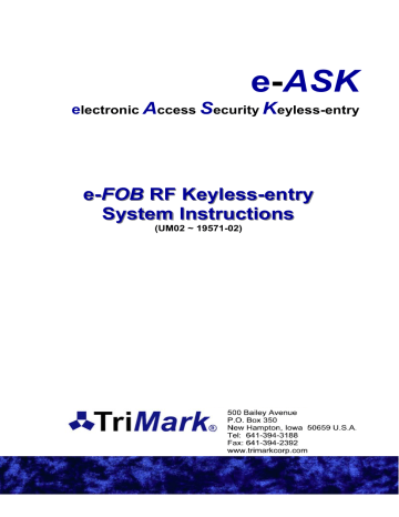 TriMark e-Ask e-FOB System Instructions | Manualzz