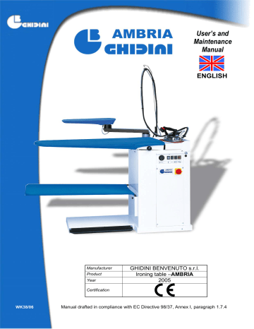 Ghidini AMBRIA Service Manual | Manualzz