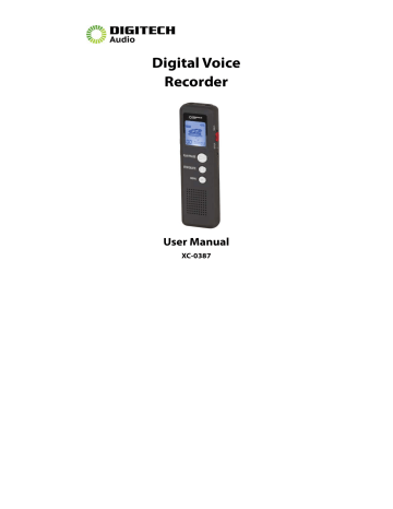 DIGITECH Audio XC-0387 User manual | Manualzz