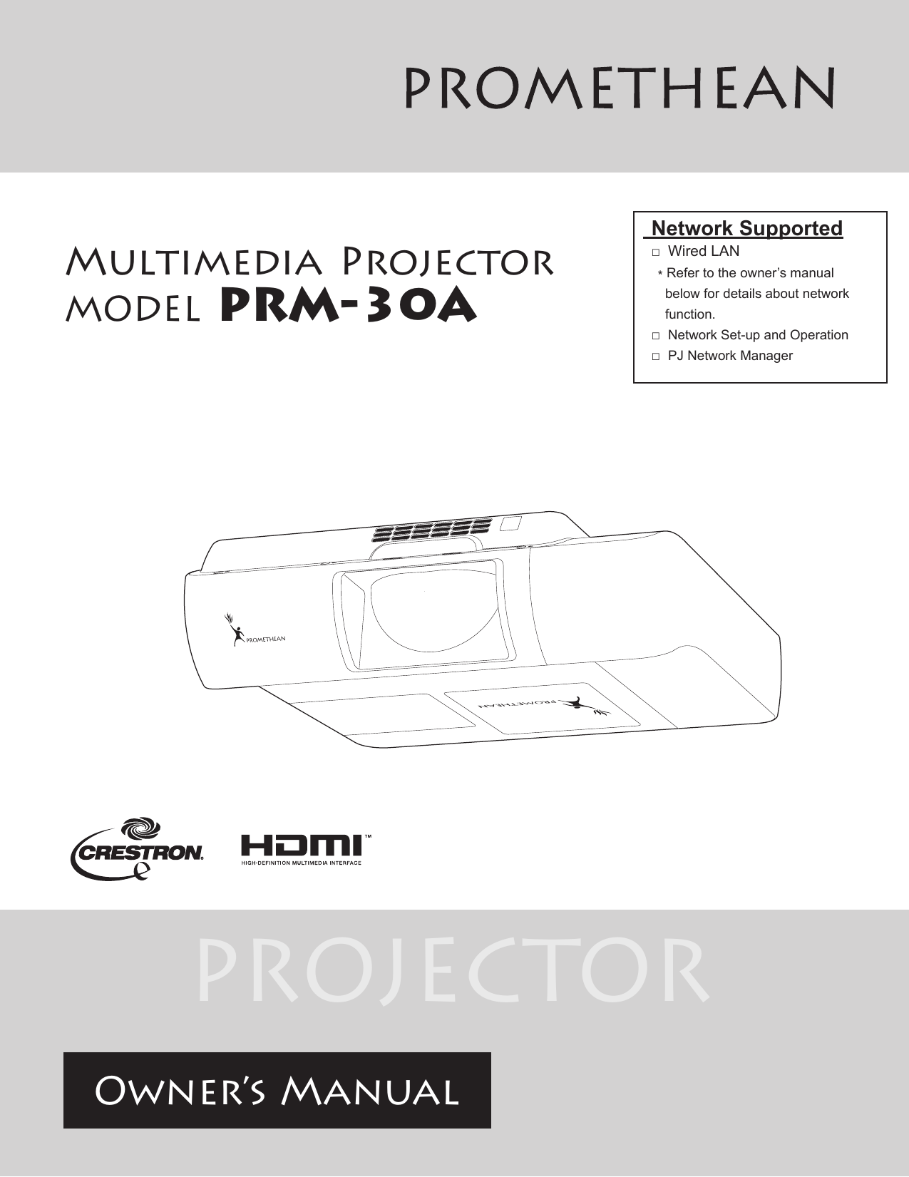 promethean PRM-30 Owner's Manual | Manualzz