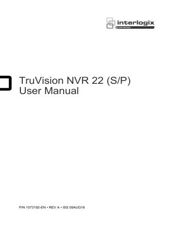 Interlogix TruVision NVR 22 User manual | Manualzz