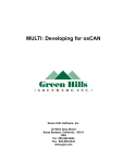 Green Hills MULTI for osCAN User Manual | Manualzz