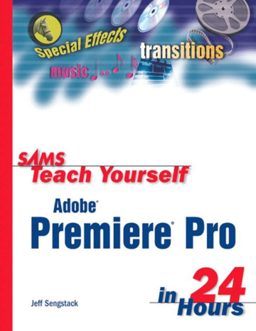 Adobe Premiere Pro User Manual | Manualzz