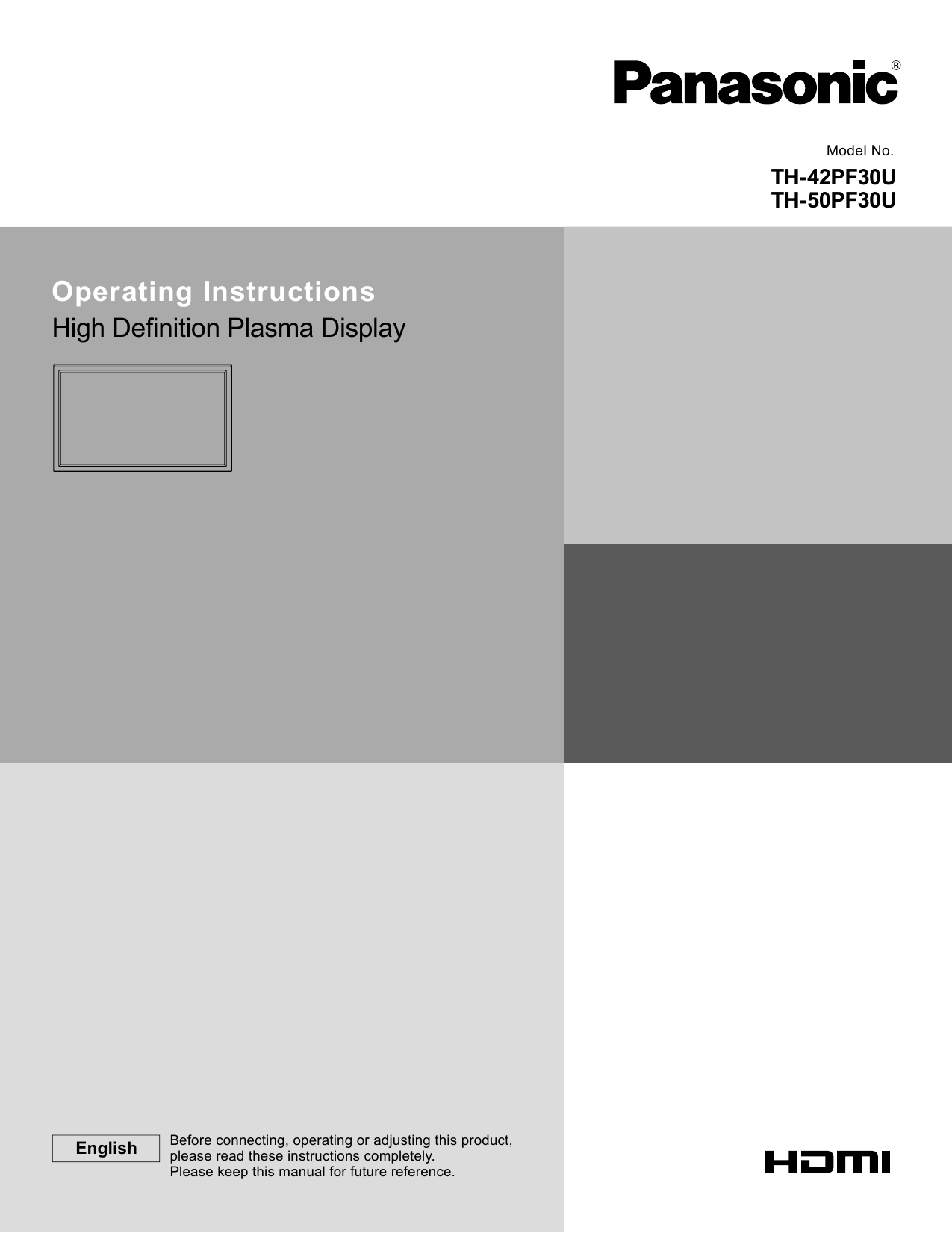 PDP display | Manualzz