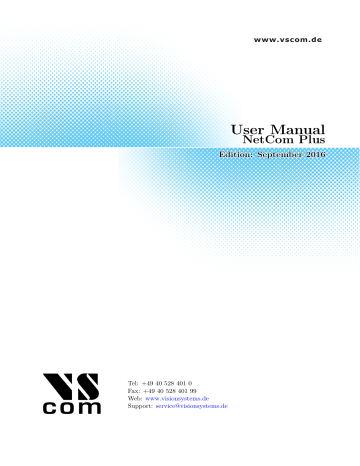 VSCOM NetCom Plus 811 POE User manual | Manualzz