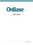 OnBase 16 Unity Client User Guide | Manualzz