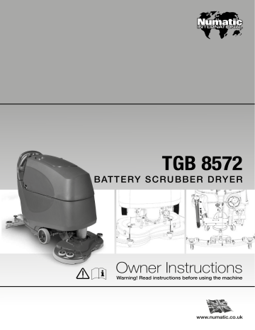 Numatic TGB 8572 Owner Instructions | Manualzz