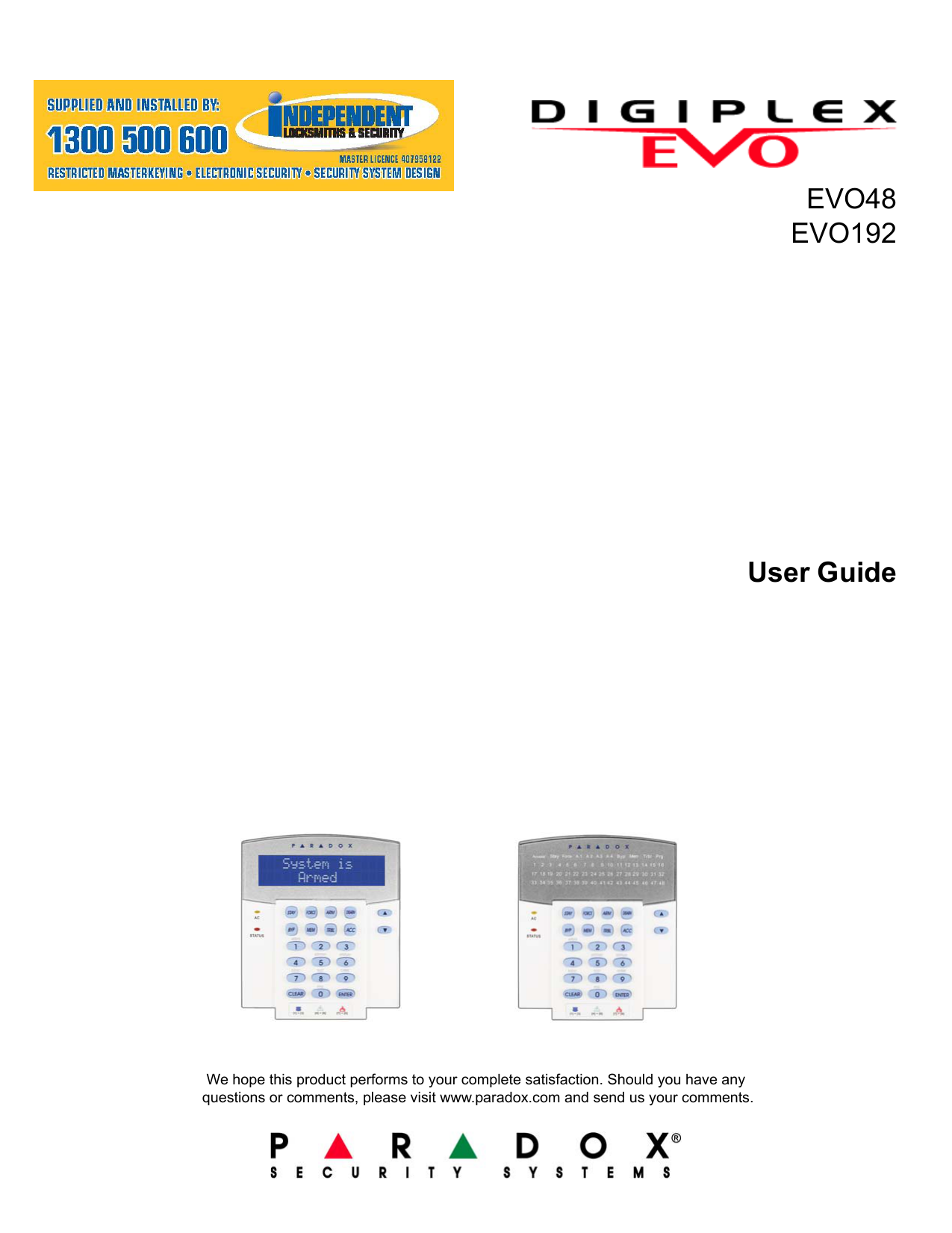 Digiplex EVO : User Guide | Manualzz