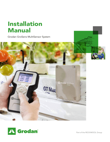 Grodan GroSens Installation manual | Manualzz